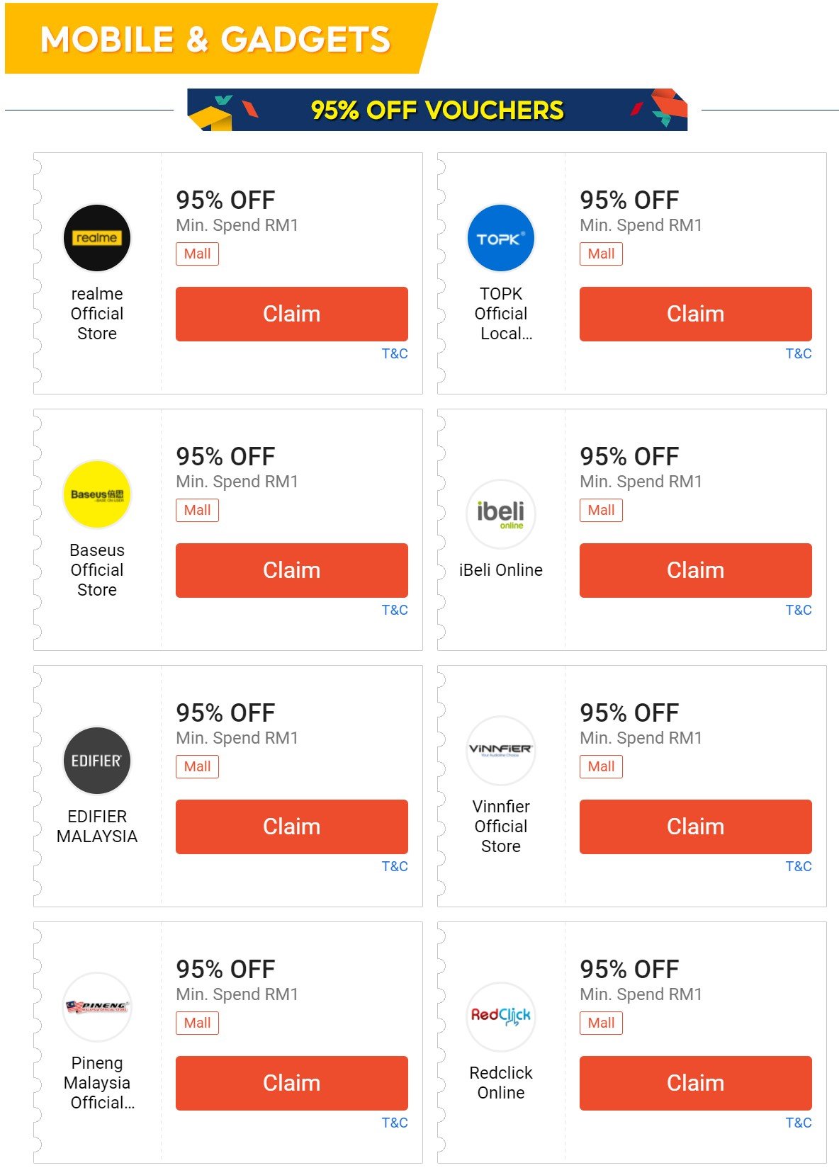 Shopee – Voucher Page