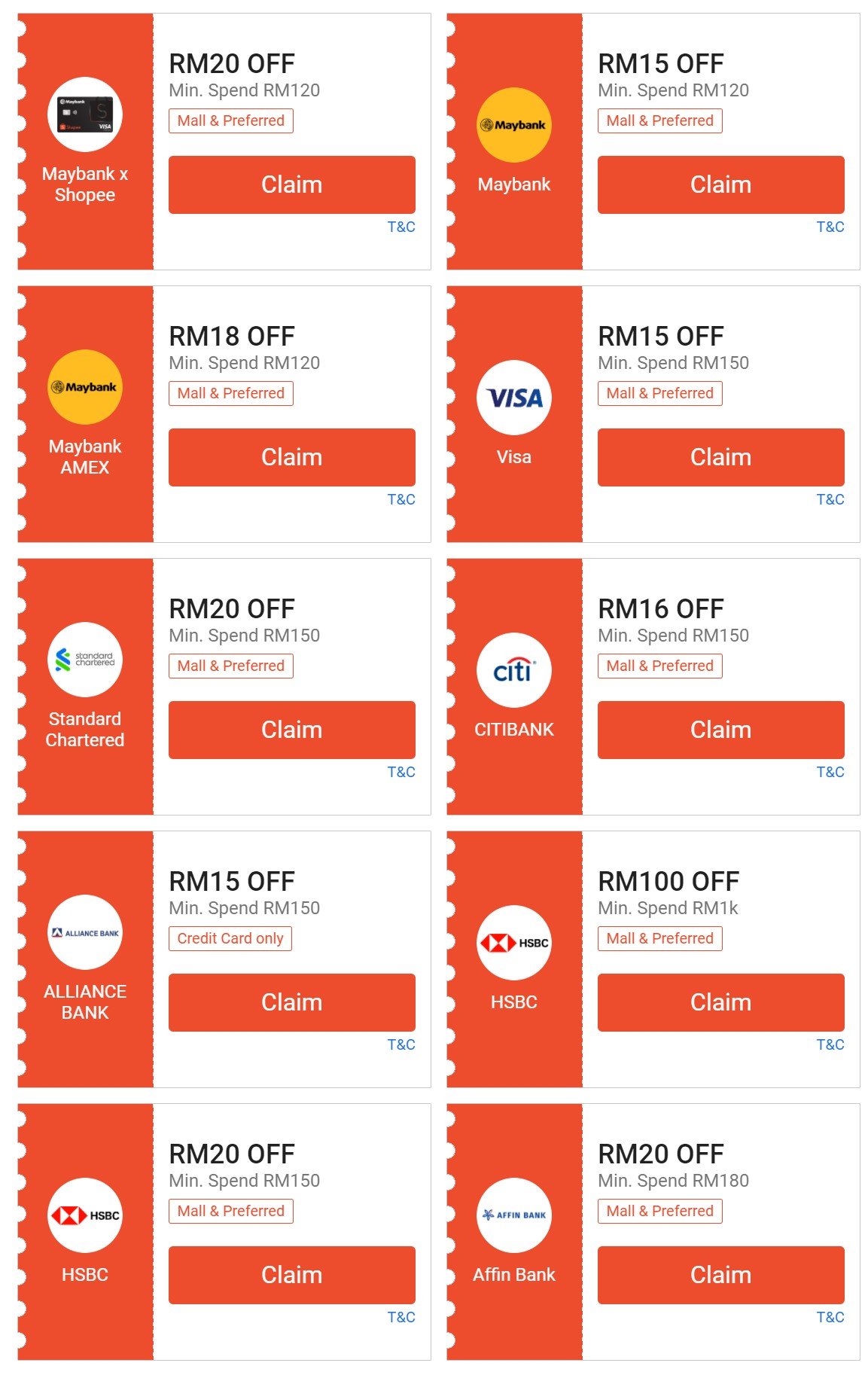 Shopee – Voucher Page